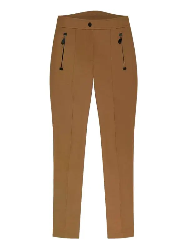 Moncler Zip-detail Trousers - Brown