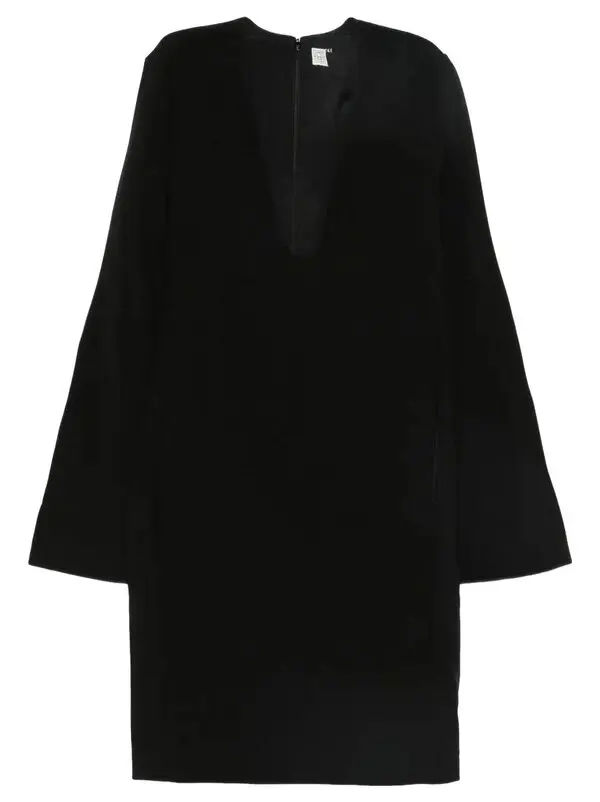 TOTÊME Bell-sleeve Mini Dress - Black