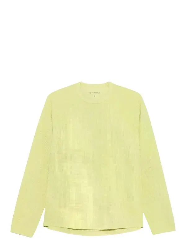 GOLDWIN Long-sleeve Waffle-knit T-shirt - Green