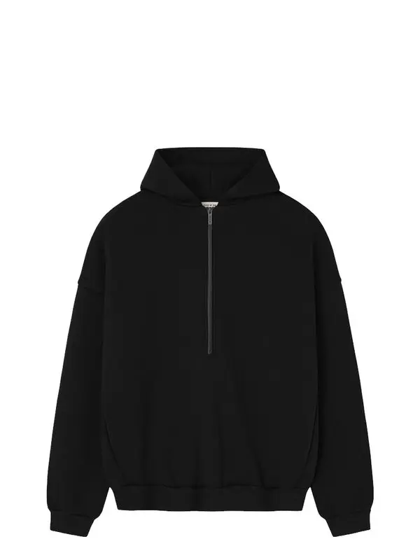 Fear Of God Athletic Half-zip Hoodie - Black
