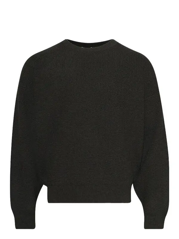 Fear Of God Wool Rib Crewneck Sweater - Black