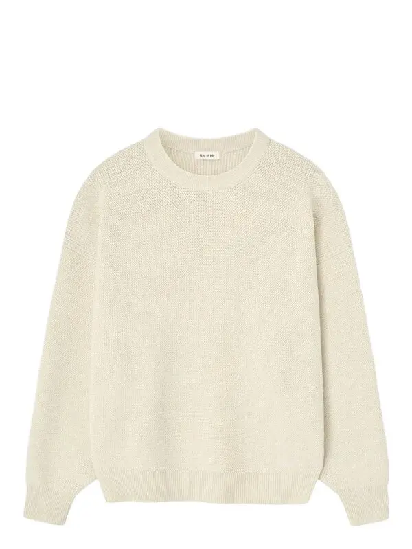 Fear Of God Wool Rib Crewneck Sweater - White