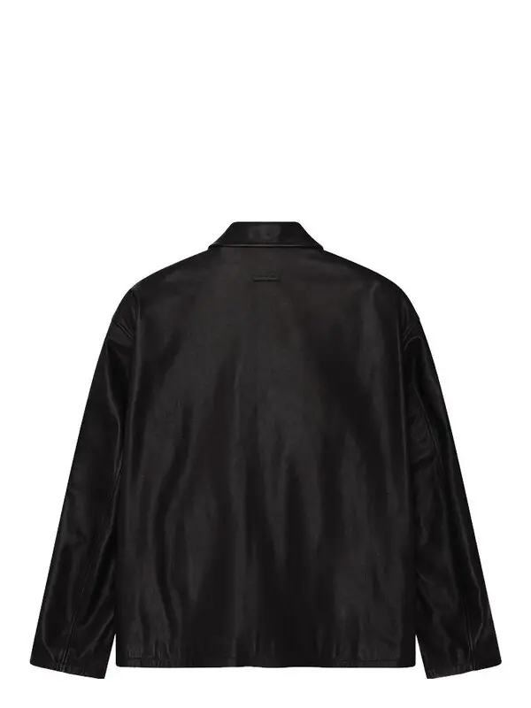 Fear Of God Leather Rider Jacket - Black