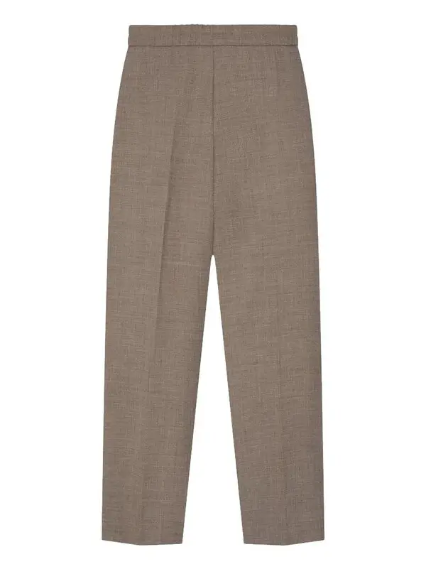 Fear Of God High Twist Wool Drawstring Straight Pant - Beige