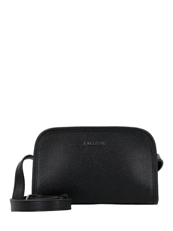 Lacoste Logo-plaque Crossbody Bag - Black