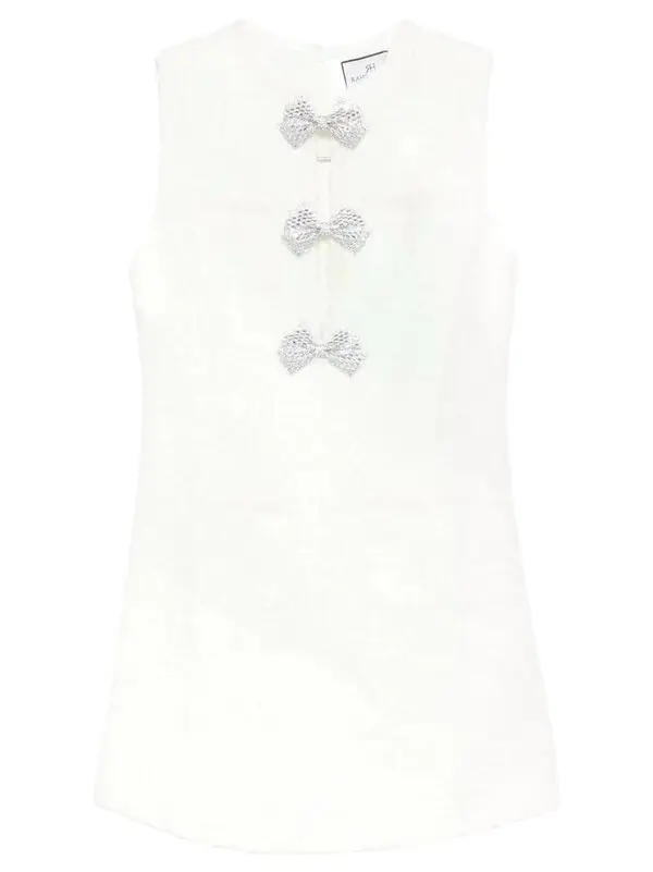 RAHIL HESAN Crystal-embellished Sleeveless Dress - White