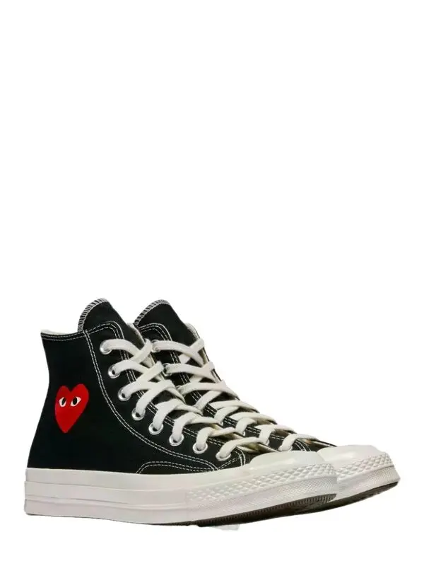 CONVERSE X COMME DES GARONS PLAY Chuck 70 Heart Detail High Top Sneakers - Blue