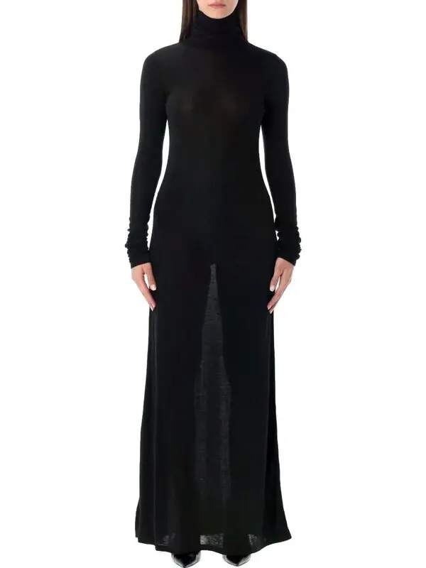 THE GARMENT Roll-neck Maxi Dress - Black