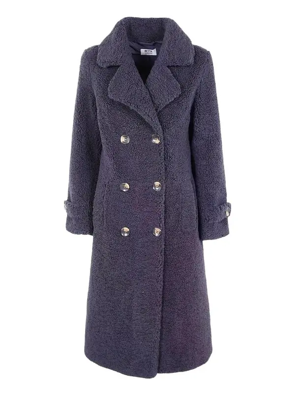 BETTA CORRADI Buttoned Coat - Blue