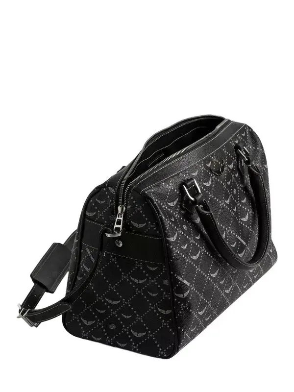 Zadig&Voltaire Monogram Sunny Vibe Medium Satchel - Black