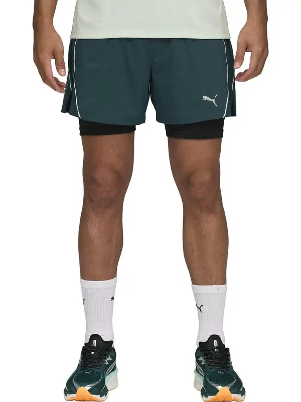 PUMA Run Velocity 2-in-1 Running Shorts - Green