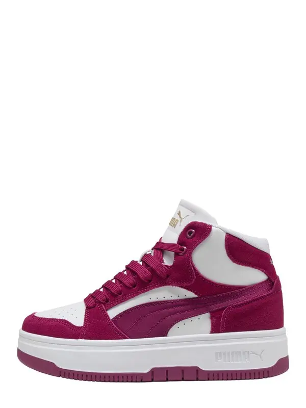 PUMA Rebound Femme Satin Mid-top Sneakers - Pink