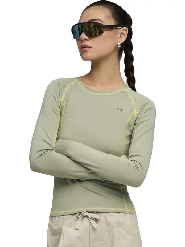 PUMA Yona Long Sleeve T-shirt - Green