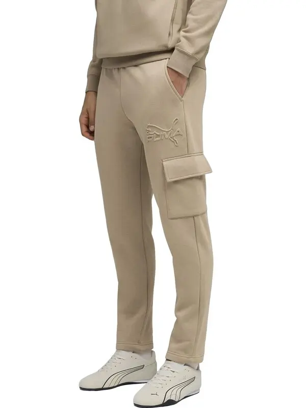 PUMA Essentials Fleece Cargo Pants - Beige