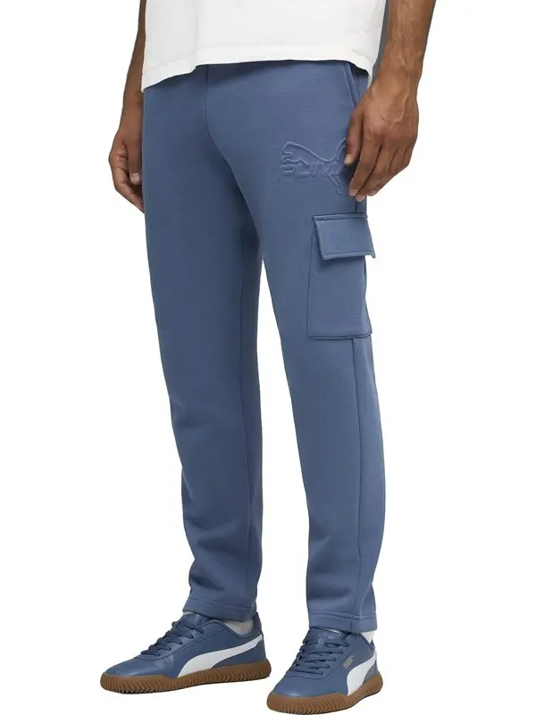 PUMA Essentials Fleece Cargo Pants - Blue