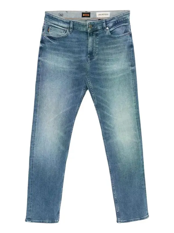 BOSS Faded Denim Jeans - Blue