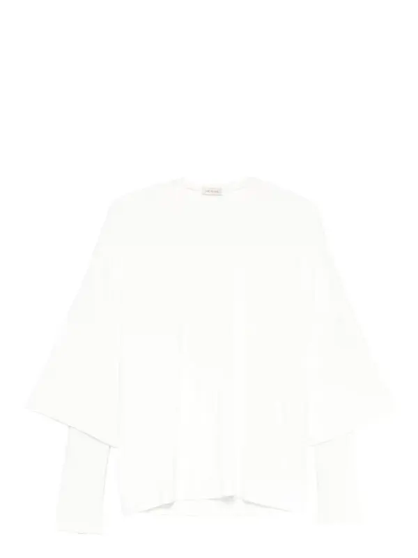 THE MANNEI Flared-sleeve Top - White