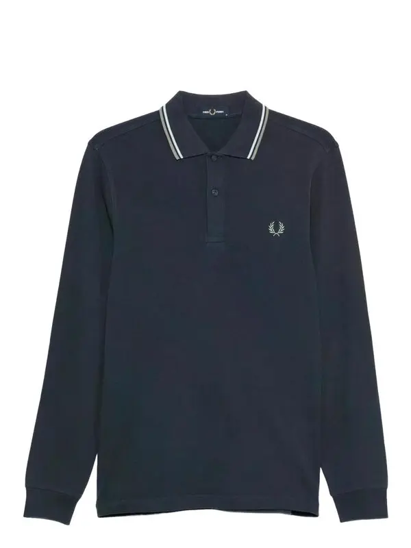 Fred Perry Long-sleeve Cotton Polo Shirt - Blue