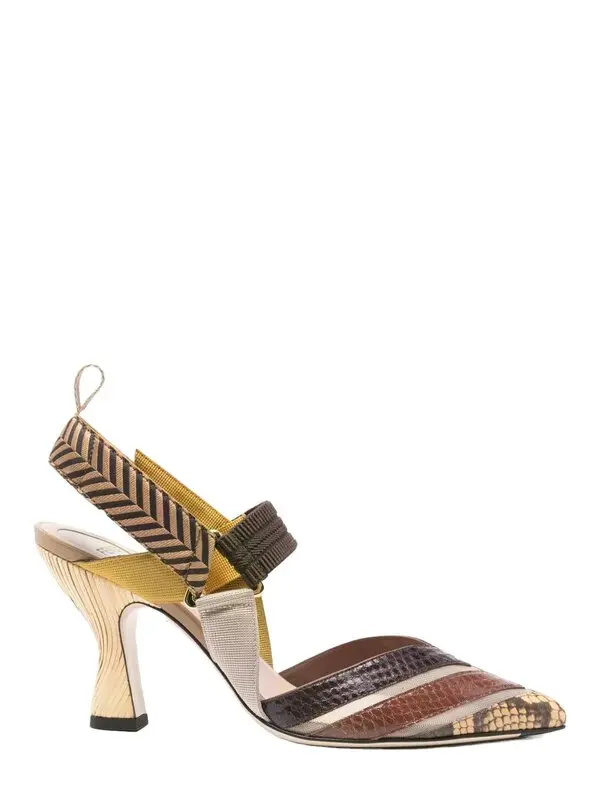 Fendi 85mm Colibrì Pumps - Brown
