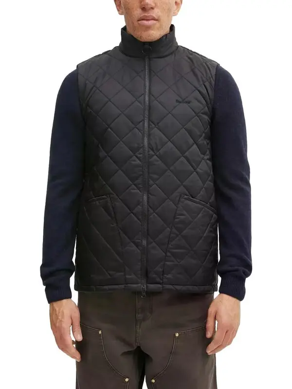 Barbour Quilted Zip Gilet - Black