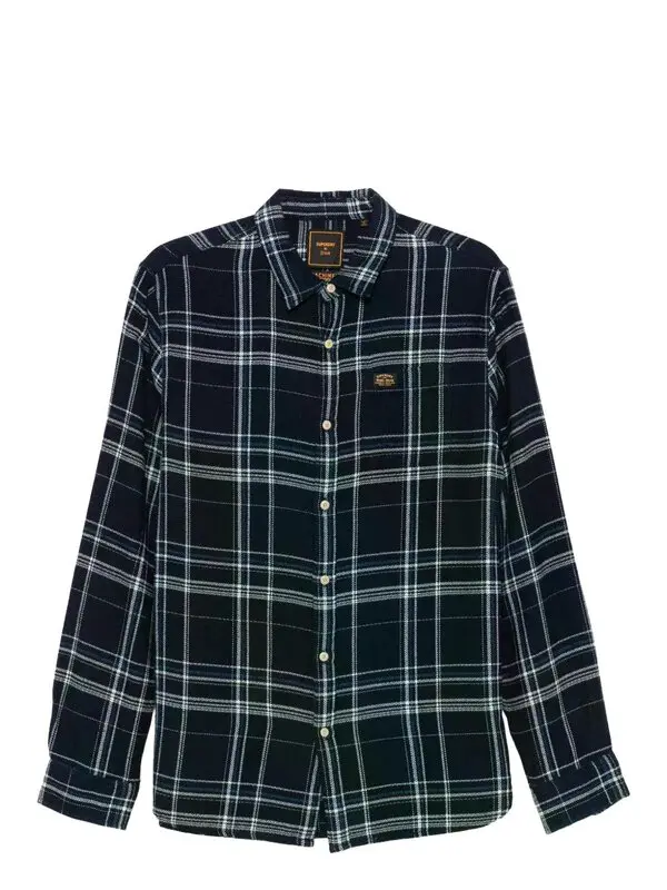 Superdry Checked Shirt - Blue
