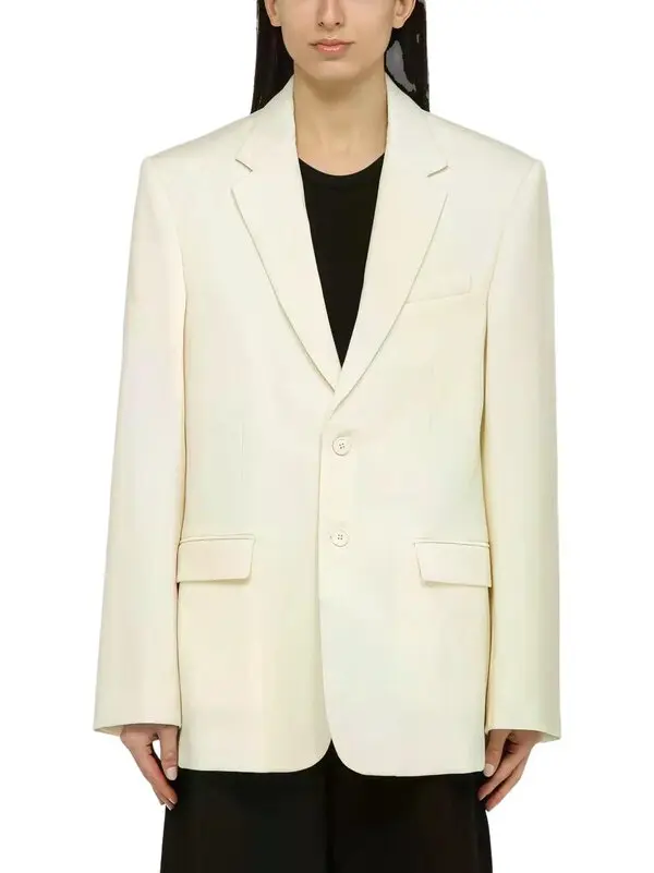 Wardrobe.NYC Single-breasted Blazer - White