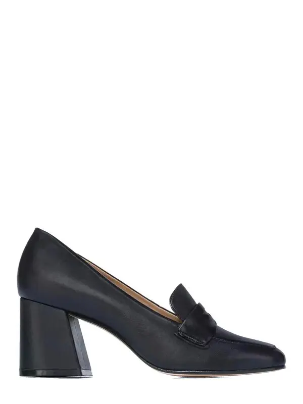Bernardo 60mm Block-heel Leather Pumps - Black