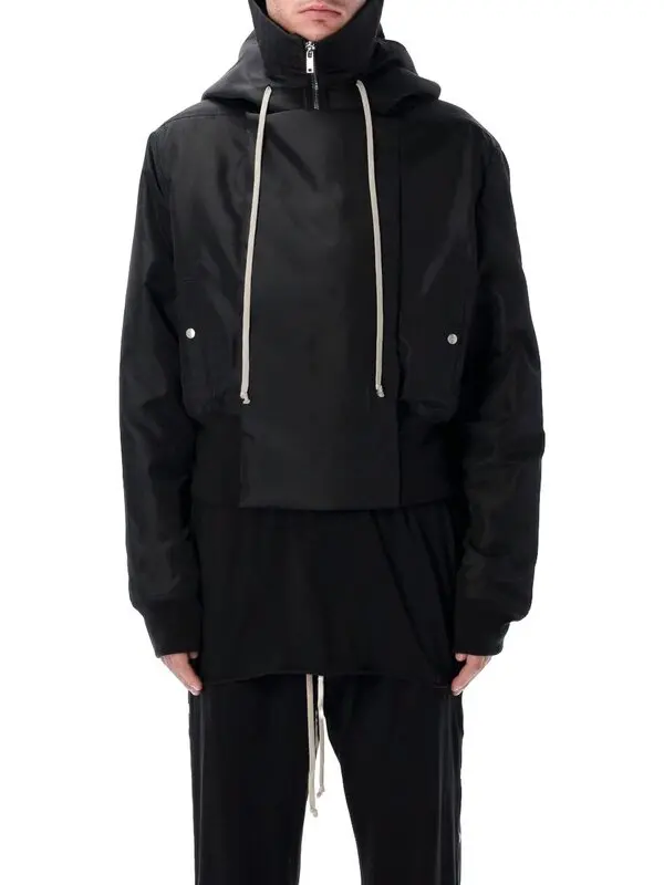 Rick Owens Cropped Alice Parka - Black