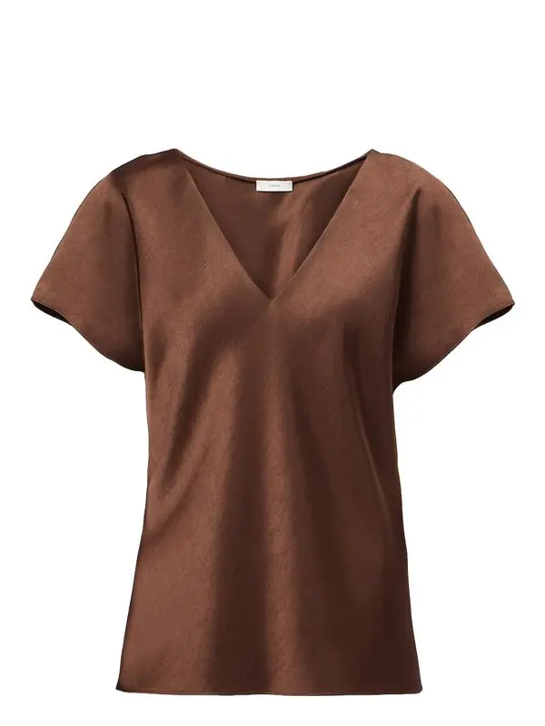 Vince Satin Blouse - Brown