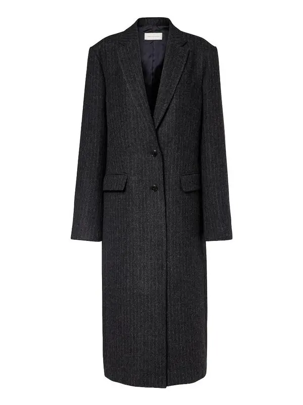 Dries Van Noten - Chalk Stripe Wool Coat
