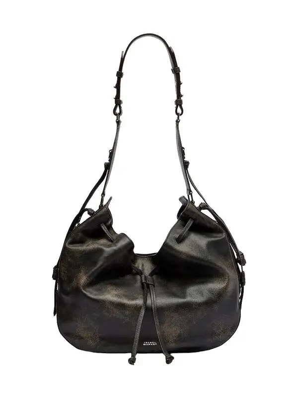Isabel Marant Bolton Medium Leather Shoulder Bag - Brown