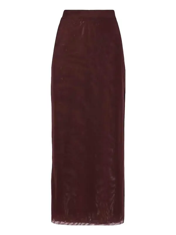 Sir The Label High-rise Jersey Midi Skirt - Brown