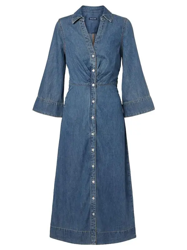 Veronica Beard Haydon Denim Shirt Dress - Blue