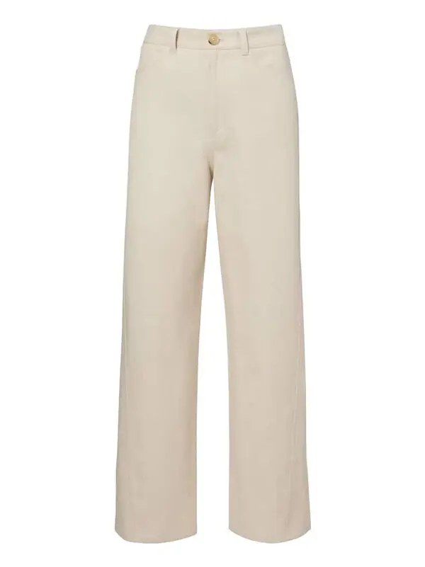 TOTEME Mid-rise Wide-leg Jeans - White
