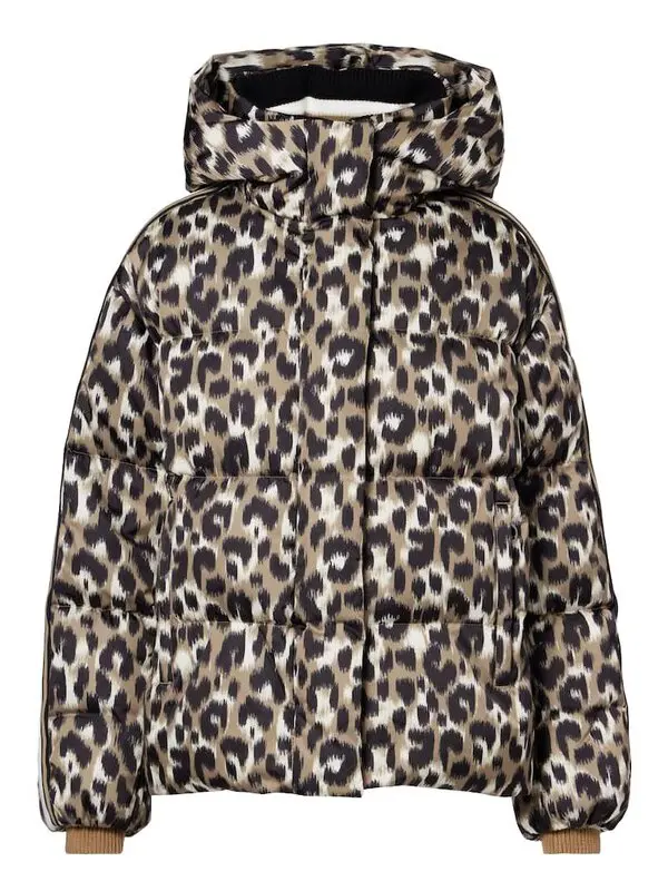 Fusalp Ada Leopard-print Down Ski Jacket - Brown