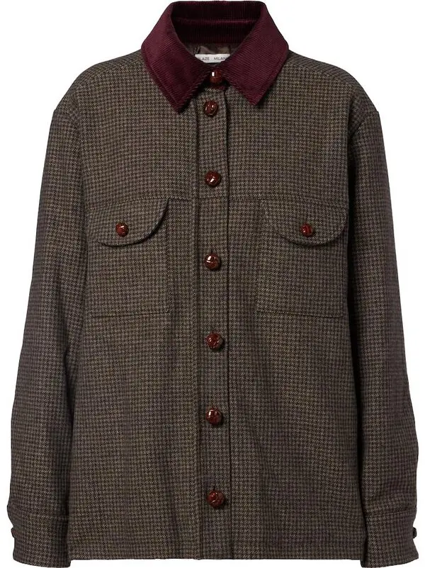 BLAZÉ MILANO Berber Wool-blend Jacket - Brown