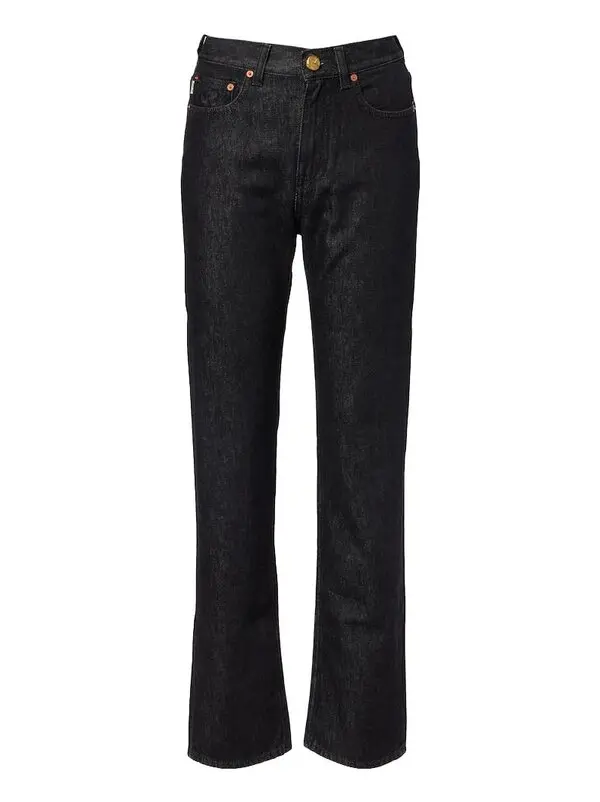 BLAZÉ MILANO Paso High-rise Straight Jeans - Black