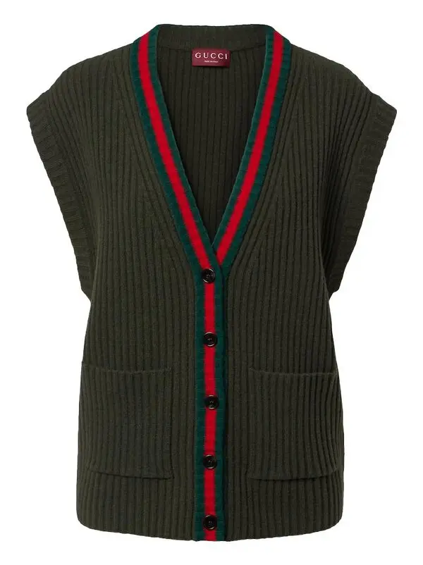 Gucci Wool Sweater Vest - Green