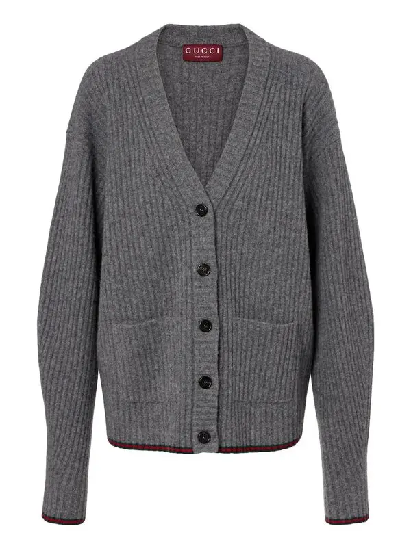 Gucci Wool Cardigan - Grey
