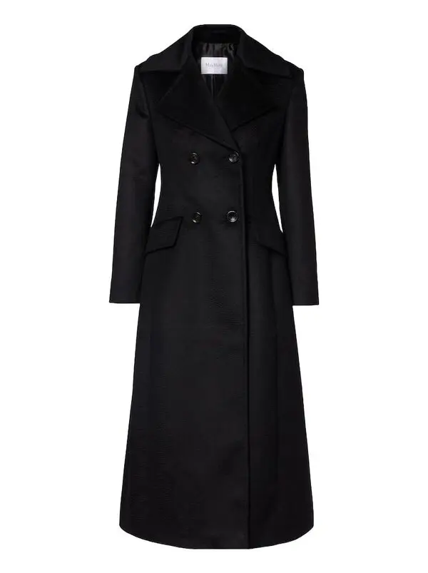 Max Mara Lepanto Camel Hair Coat - Black