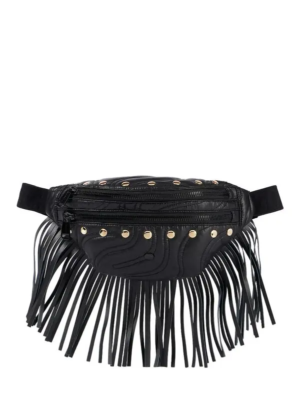Goldbergh Sorriso Fringed Belt Bag - Black