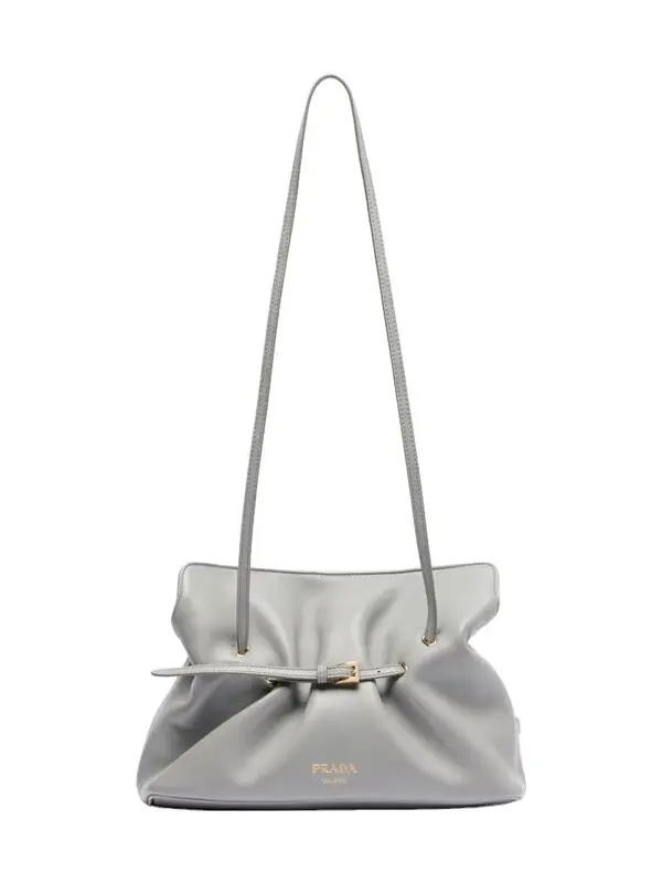 Prada Dada Small Leather Shoulder Bag - Grey