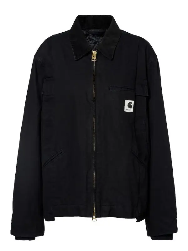 Sacai X Carhartt Cotton Blouson Jacket - Black