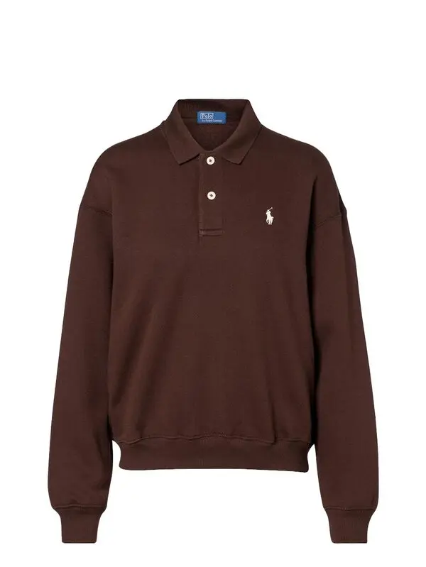 Polo Ralph Lauren Logo Cotton-blend Fleece Sweatshirt - Brown