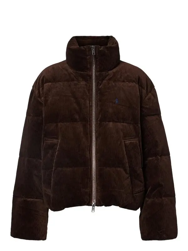 Ralph Lauren Cotton Corduroy Down Jacket - Brown