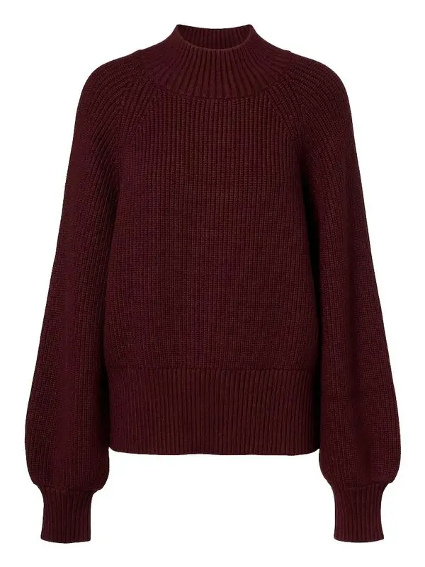 Varley Martina Ribbed-knit Sweater - Brown