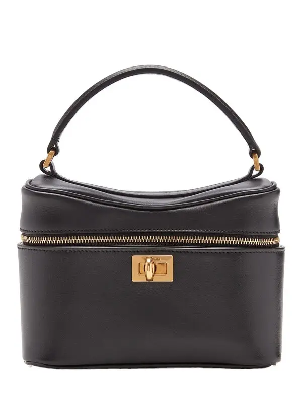 Balenciaga Rodeo Vanity Leather Bag - Black