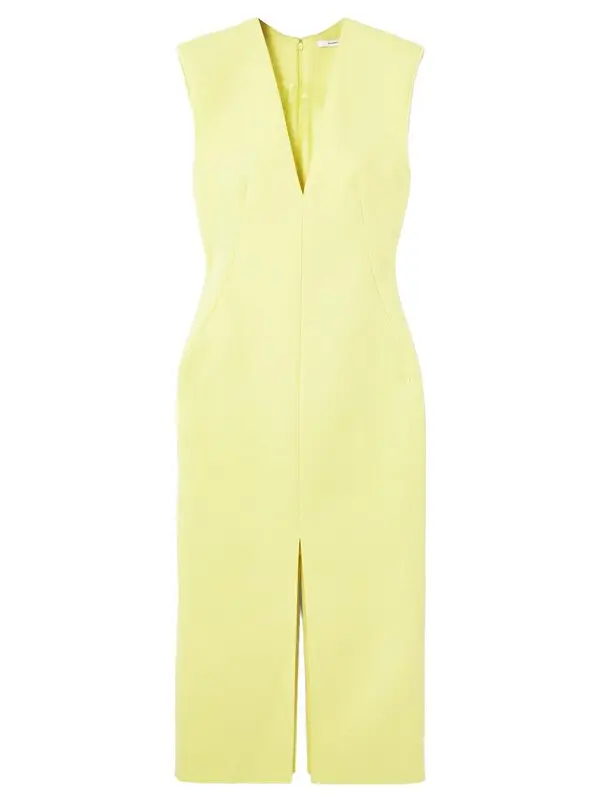 Givenchy Wool-blend Midi Dress - Yellow