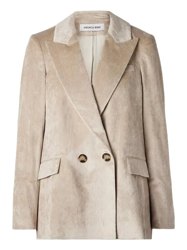 Veronica Beard Sevyn Corduroy Blazer - Neutrals