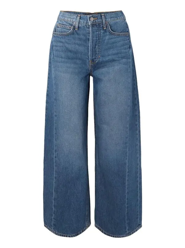 Veronica Beard Ryder High-rise Barrel-leg Jeans - Blue